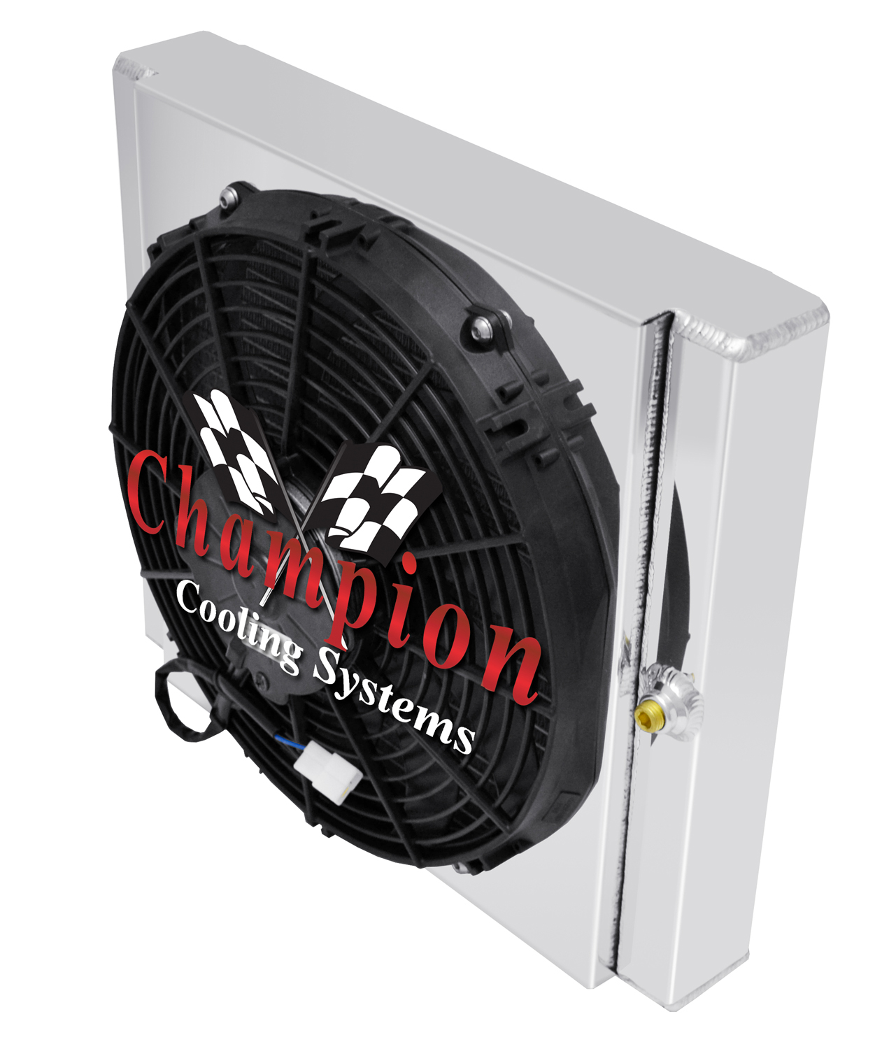 1 Row Drag Racing Radiator 16 x 14 Overall Dual Pass