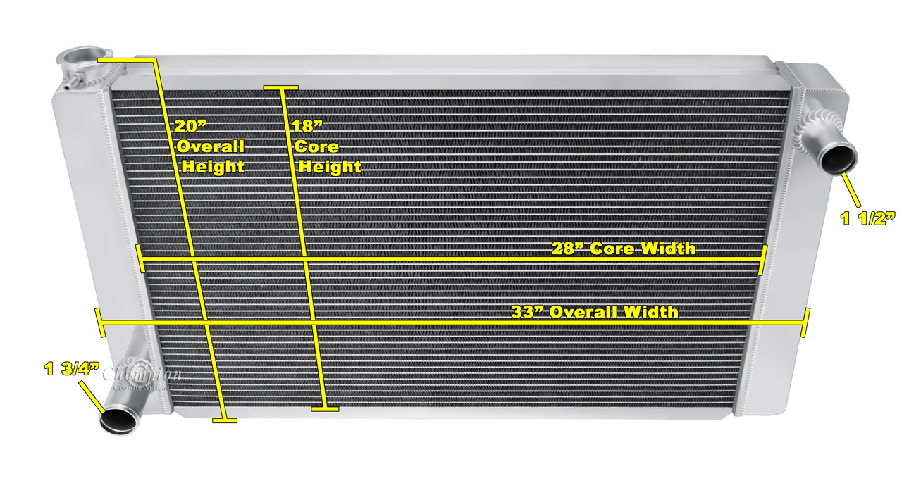 Universal-Crossflow-28in-Core-Ford-Config
